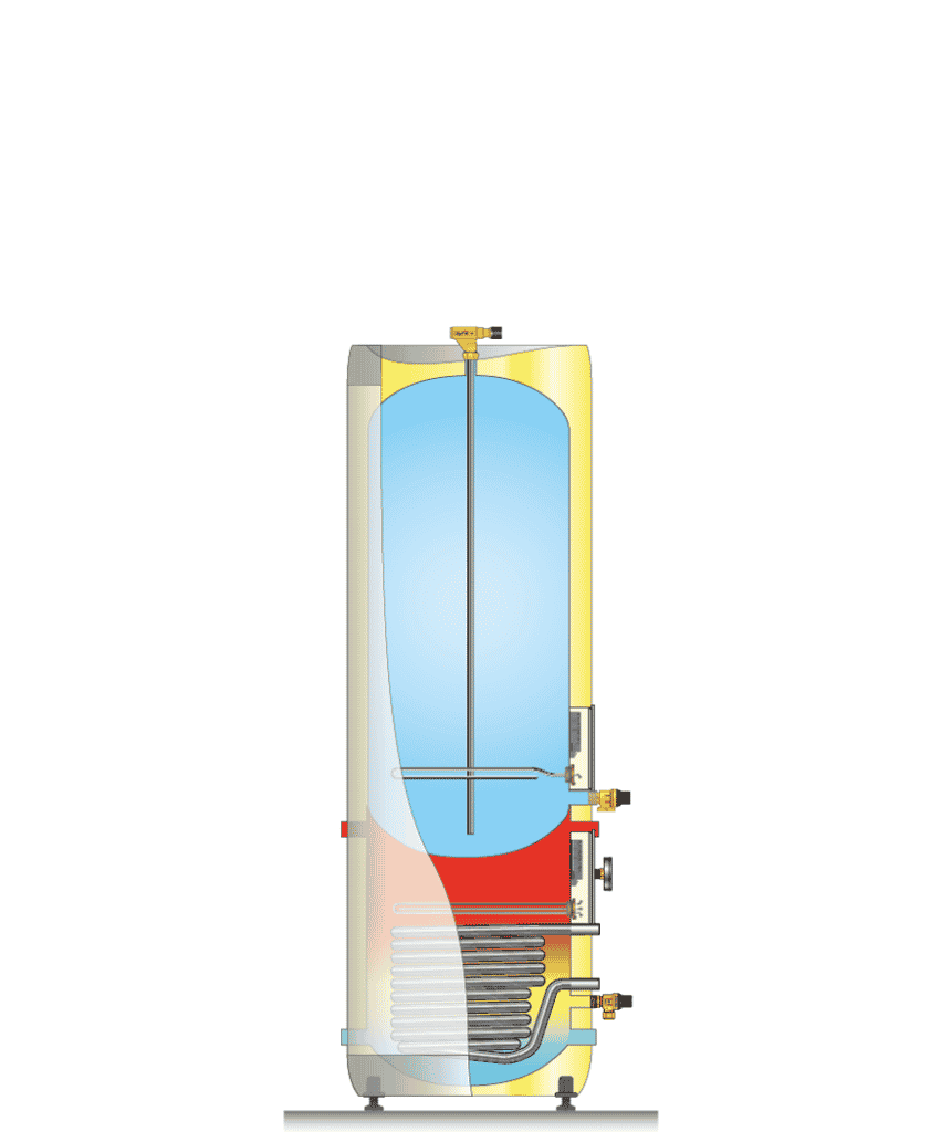 Hot Water Cylinder Optima Coil - Stainless steel